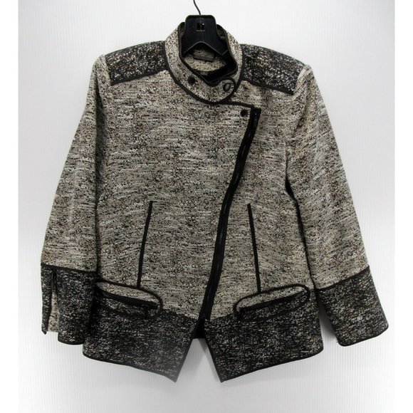 Rachel Zoe | Jackets & Coats | Rachel Zoe Jacket 2 Gray Full Zip Moto ...